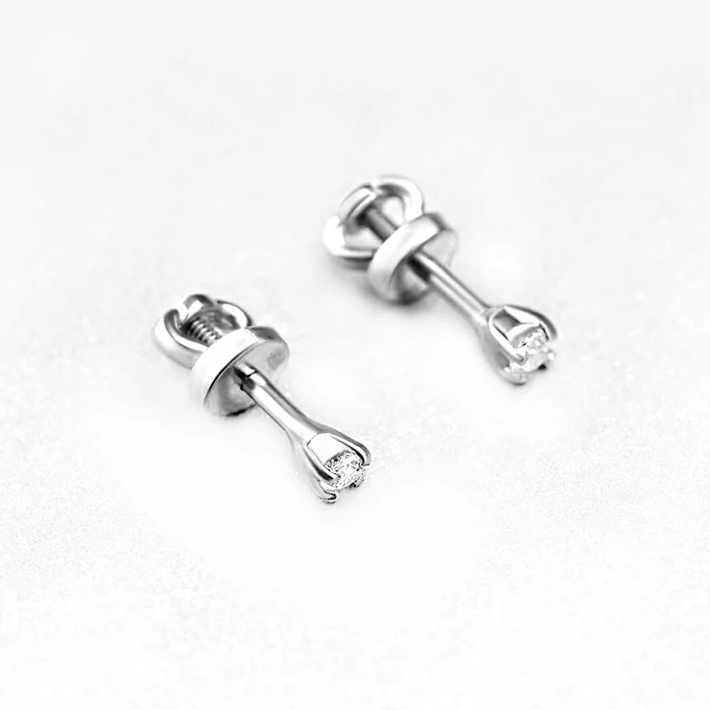 Серебряные серьги пусети с куб окс циркония арт 29103р цена 473